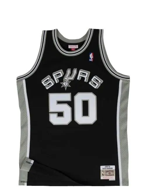 Mitchell & Ness San Antonio Spurs 1998-99 David Robinson Swingman Jersey - Black