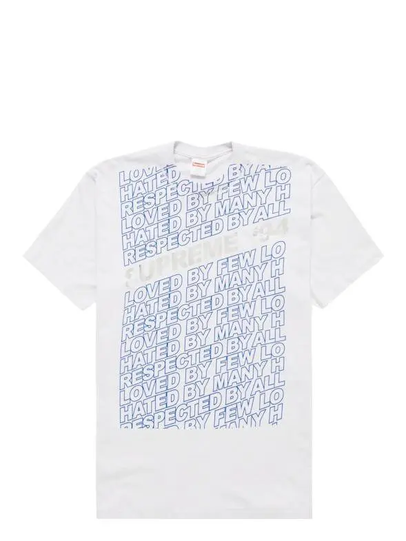 Supreme Respected Tee Shirt - Pale Blue