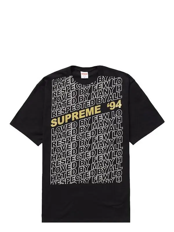 Supreme Respected Tee Shirt - Black