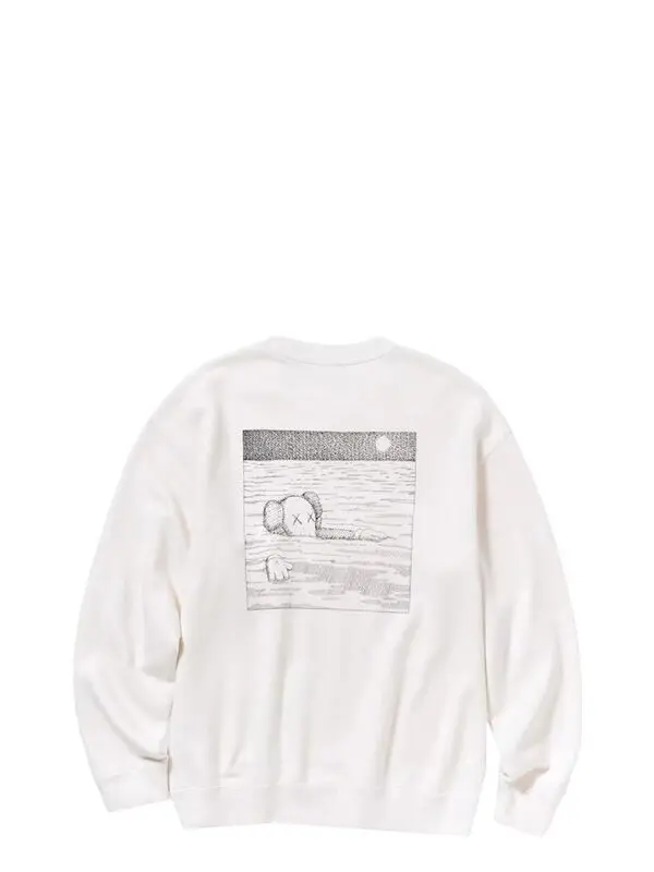 KAWS X Uniqlo Long Sleeve Sweatshirt - Off White
