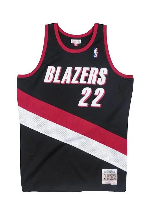 Mitchell & Ness Portland Trail Blazers 1991-92 Clyde Drexler Swingman Jersey - Black