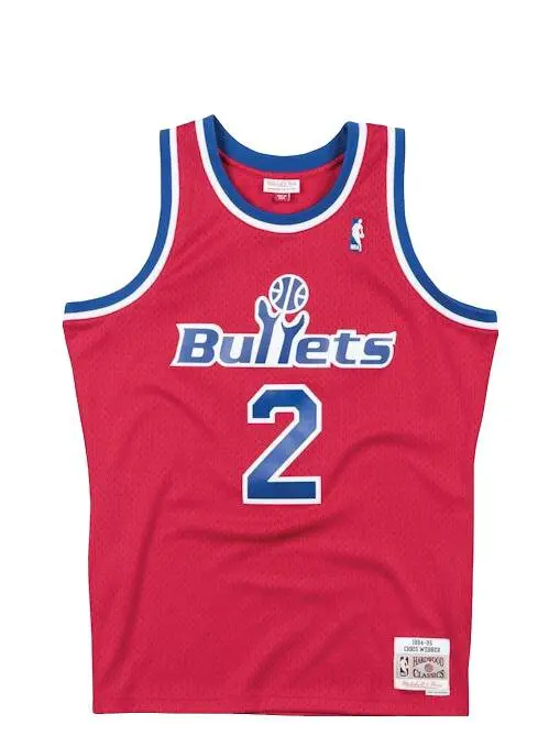 Mitchell & Ness Washington Bullets 1994-95 Chris Webber Swingman Jersey - Scarelet Red