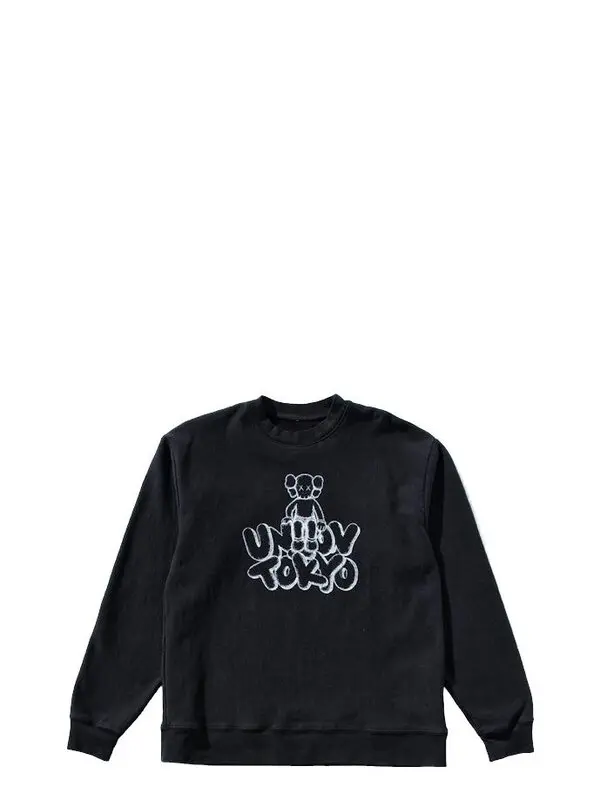 KAWS X Union Tokyo Crewneck Sweatshirt - Black