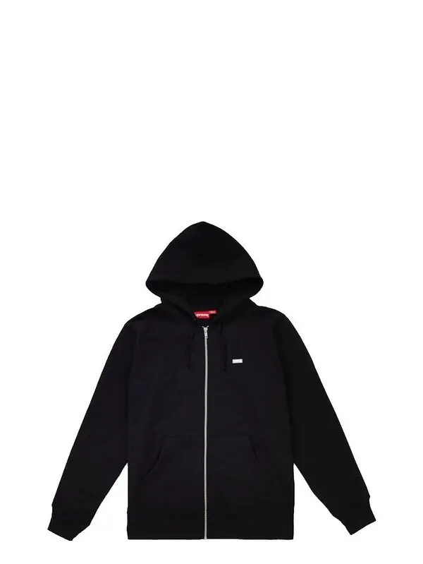 Supreme Reflective Small Box Zip Up Sweatshirt - Black