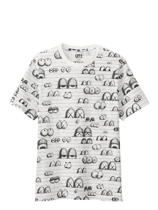 KAWS X Uniqlo All Over Eyes T-shirt - White
