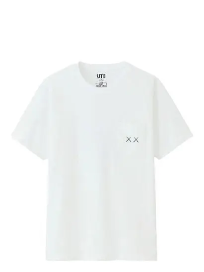 KAWS X Uniqlo X Sesame Street Xx Pocket Tee Shirt - White