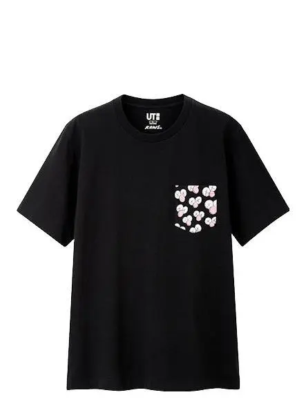 KAWS X Uniqlo Bff Pocket Tee Shirt - Black