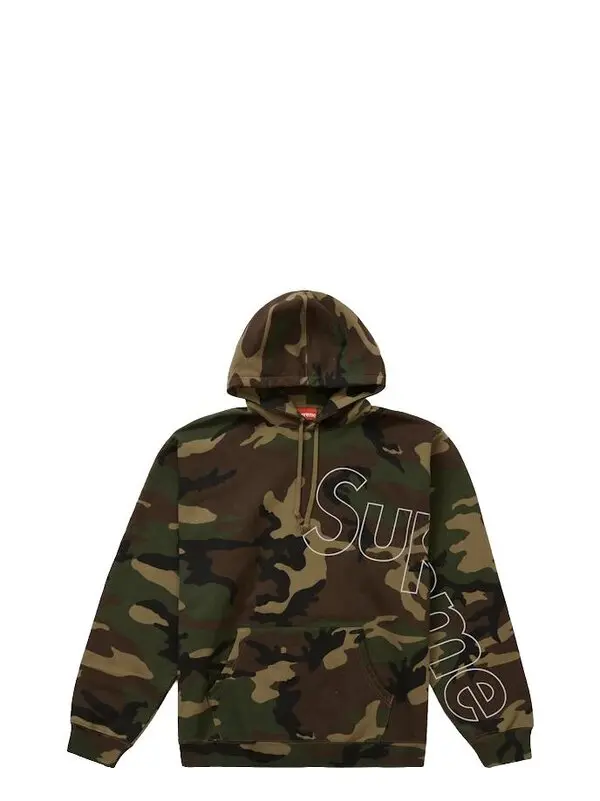 Supreme Reflective Hooded Sweatshirt - Woodland Camo