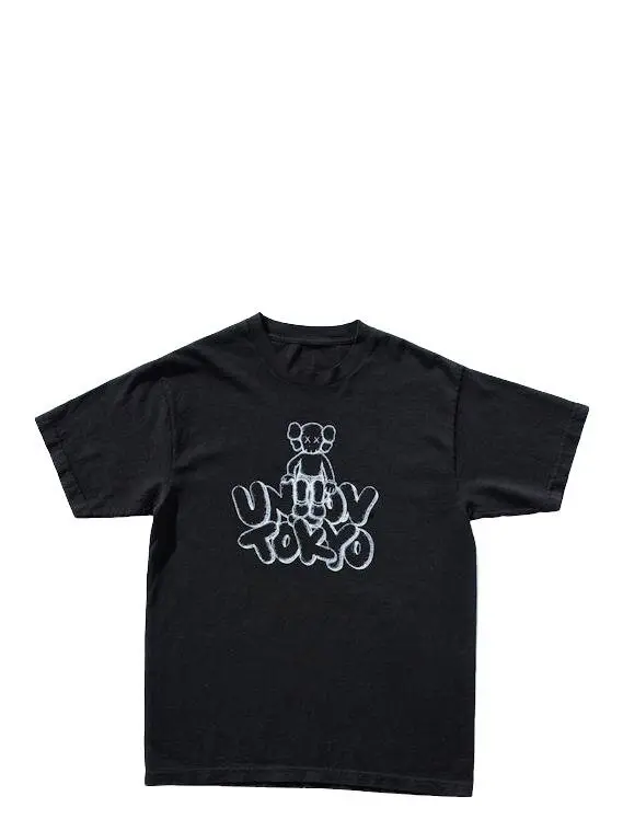 KAWS X Union Tokyo Tee Shirt - Black