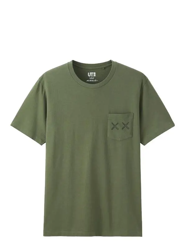 KAWS X Uniqlo Xx Pocket Tee - Olive