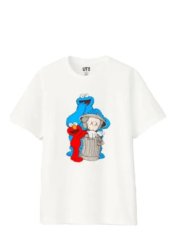 KAWS X Uniqlo X Sesame Street T-shirt - White