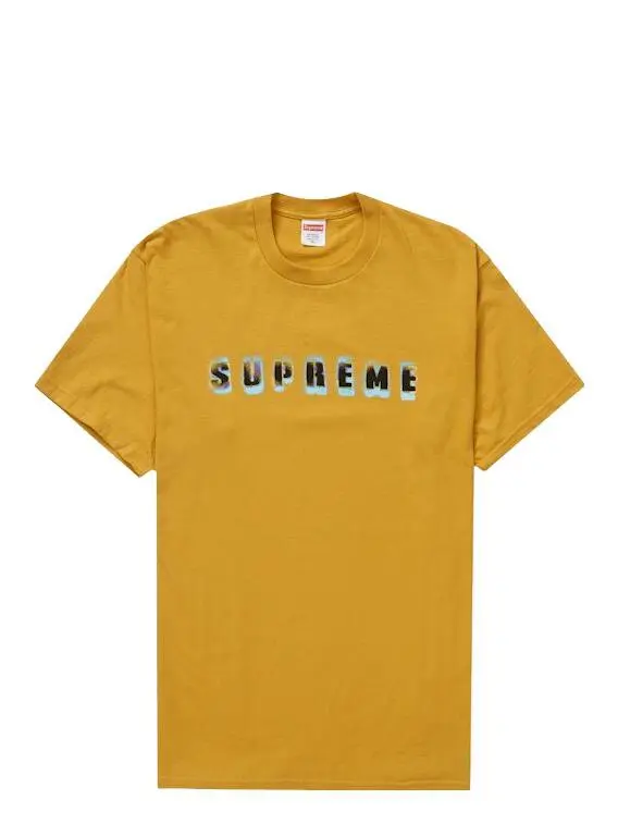 Supreme Stencil Tee Shirt - Mustard