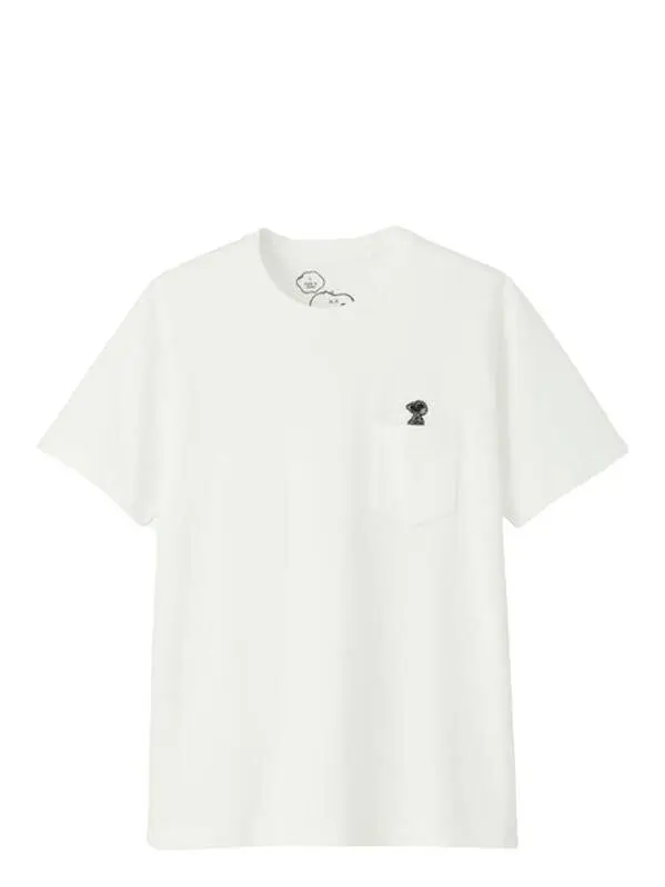 KAWS X Uniqlo X Peanuts Snoopy Pocket T-shirt - White