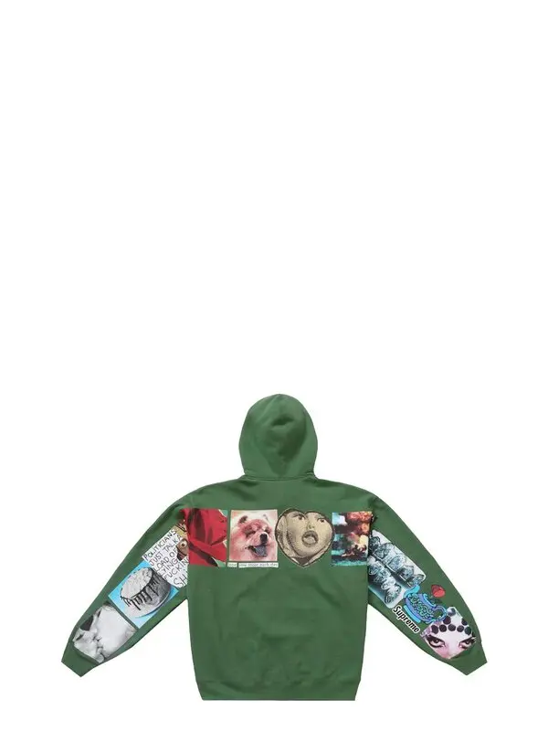 Supreme Spread Zip Up Hooded Sweatshirt - Dark Olive