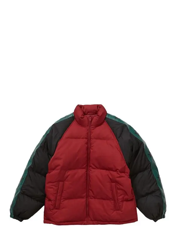Supreme Star Sleeve Puffer Jacket - Red