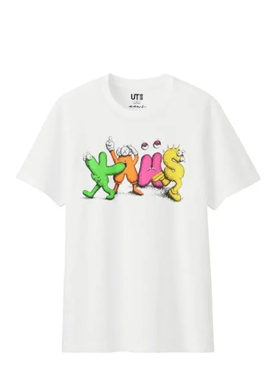 KAWS X Uniqlo Logo Tee Shirt - White