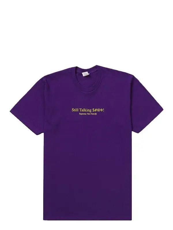 Supreme Still Talking Tee Shirt - Purple