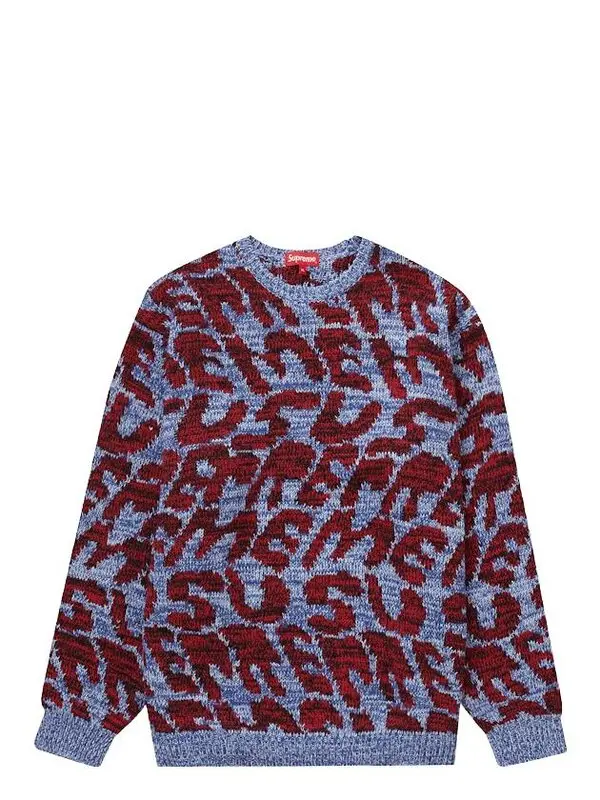Supreme Stacked Knit Sweater - Blue