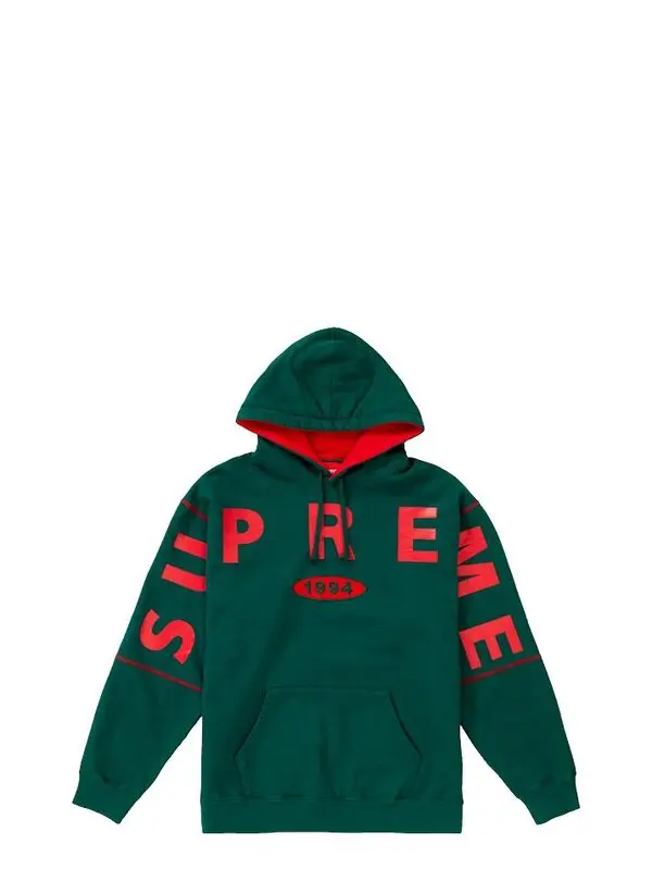 Supreme Spread Logo Hooded Sweatshirt - Dark Green