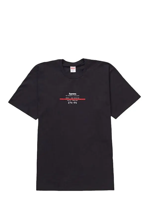 Supreme Standard Tee Shirt - Black