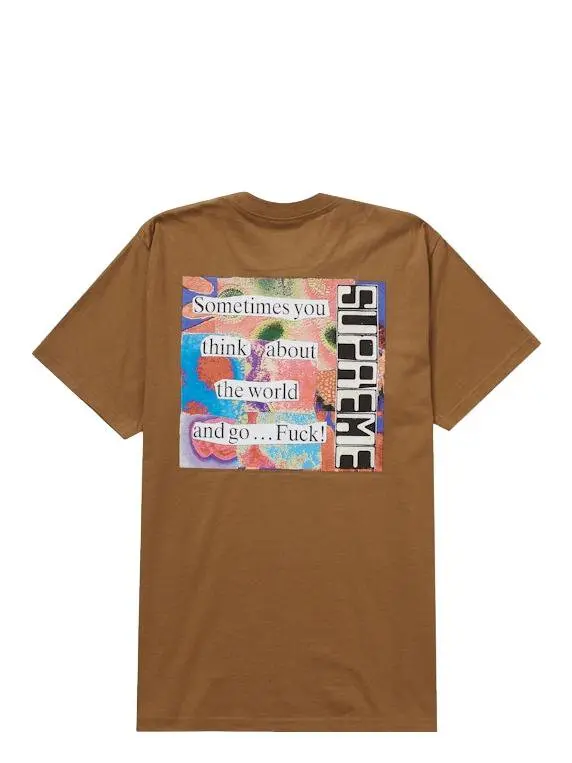 Supreme Static Tee Shirt - Brown
