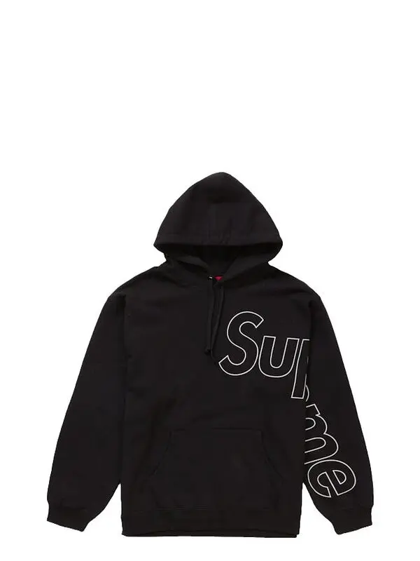 Supreme Reflective Hooded Sweatshirt - Black