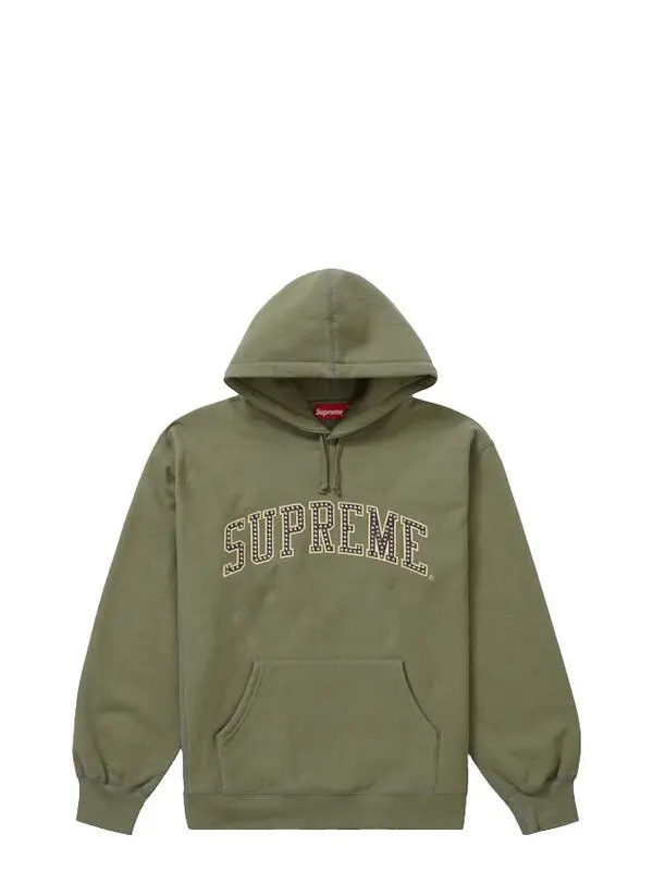 Supreme Stars Arc Hooded Sweatshirt - Light Olive