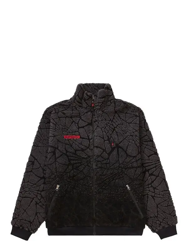 Supreme Spyder Web Polar Fleece Jacket - Black