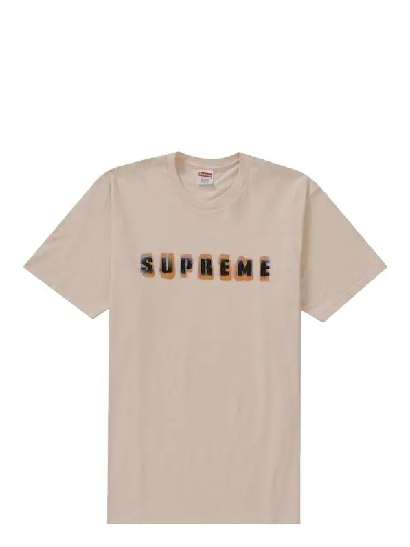 Supreme Stencil Tee Shirt - Pale Pink