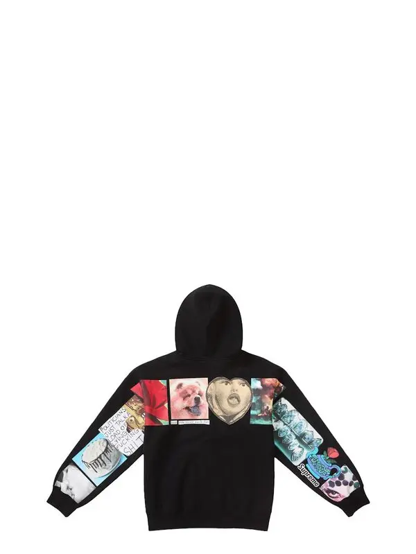Supreme Spread Zip Up Hooded Sweatshirt - Black