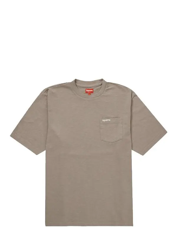Supreme Short Sleeve Pocket Tee Shirt - Taupe