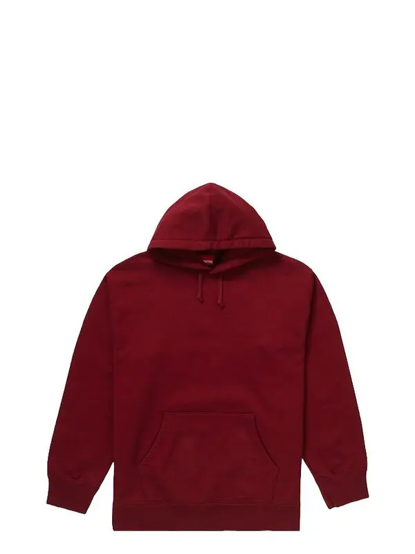 Supreme Rhinestone Script Hooded Sweatshirt - Cardinal