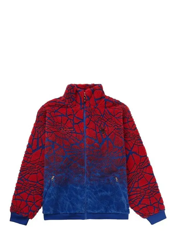 Supreme Spyder Web Polar Fleece Jacket - Royal