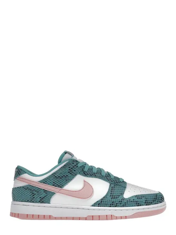 Nike Dunk Low Snakeskin - White/washed Teal/beach Coral