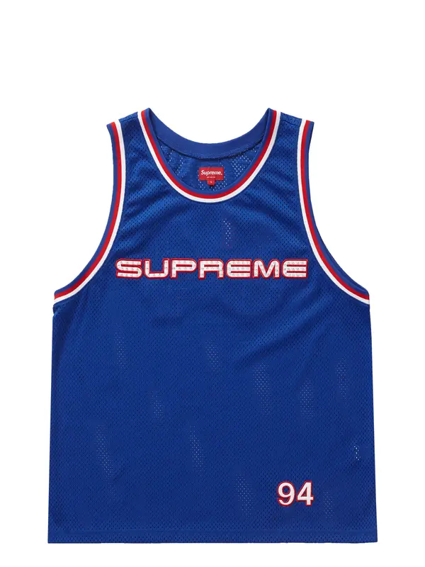 Supreme Rhinestone Basketball Jersey - Royal