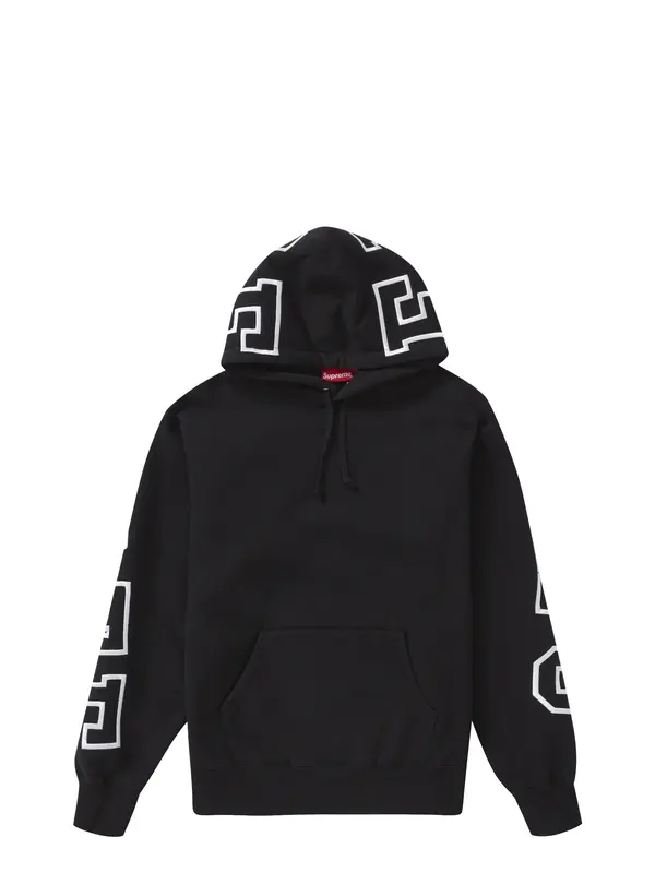 Supreme State Hooded Sweatshirt - Black