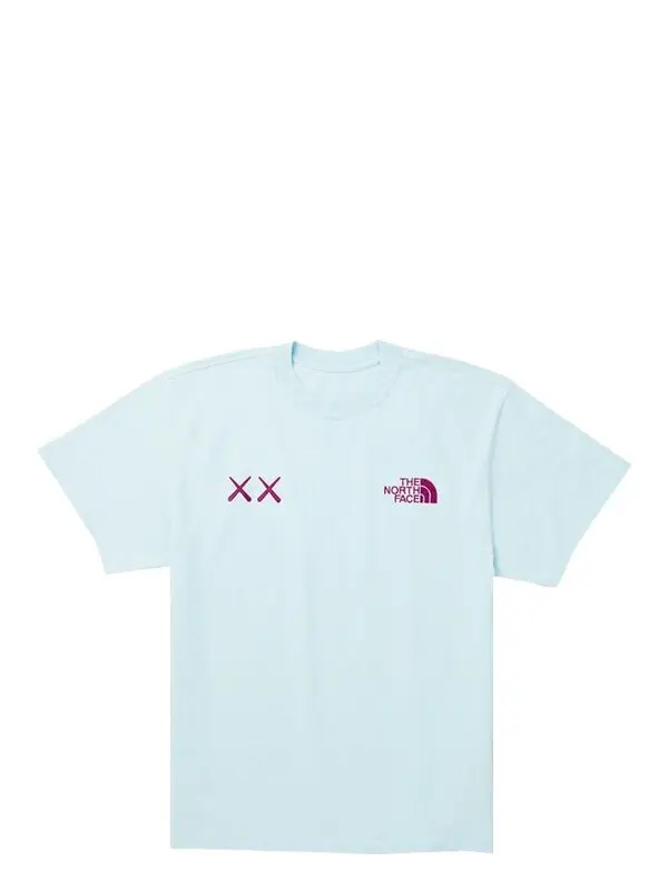 KAWS X The North Face Tee Shirt - Ice Blue
