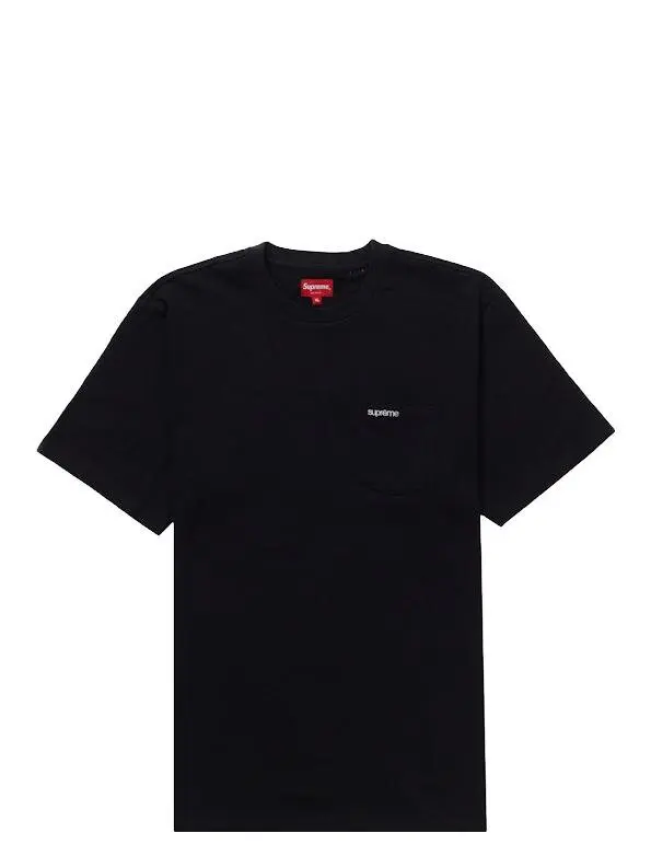 Supreme Short Sleeve Pocket Tee Shirt - Black