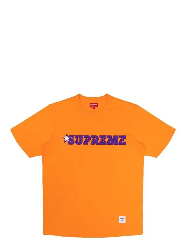 Supreme Star Logo Short Sleeve Top - Orange