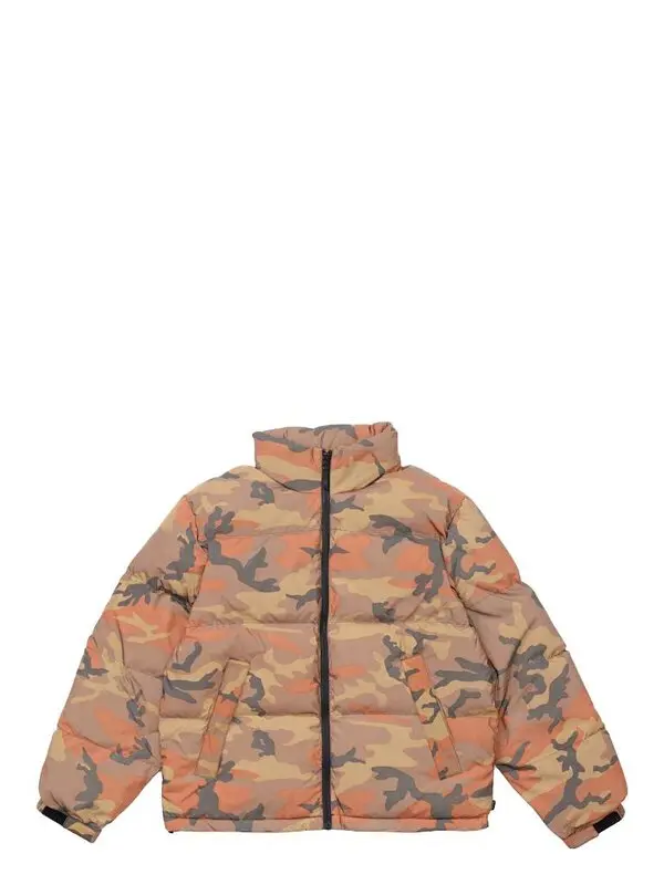 Supreme Reflective Camo Down Jacket - Orange Camo
