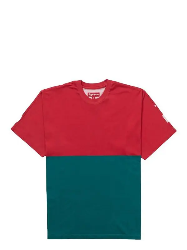 Supreme Split Short Sleeve Top - Red