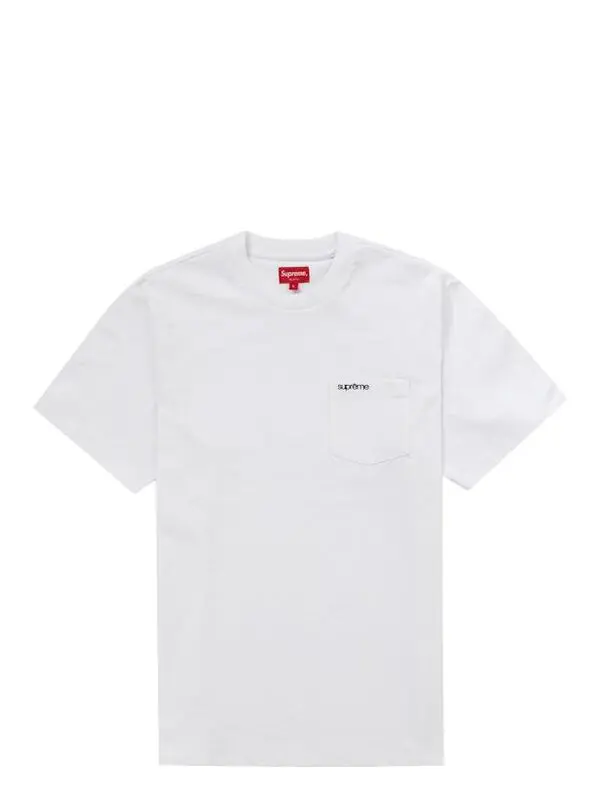 Supreme Short Sleeve Pocket Tee Shirt - White