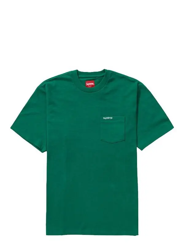 Supreme Short Sleeve Pocket Tee Shirt - Green