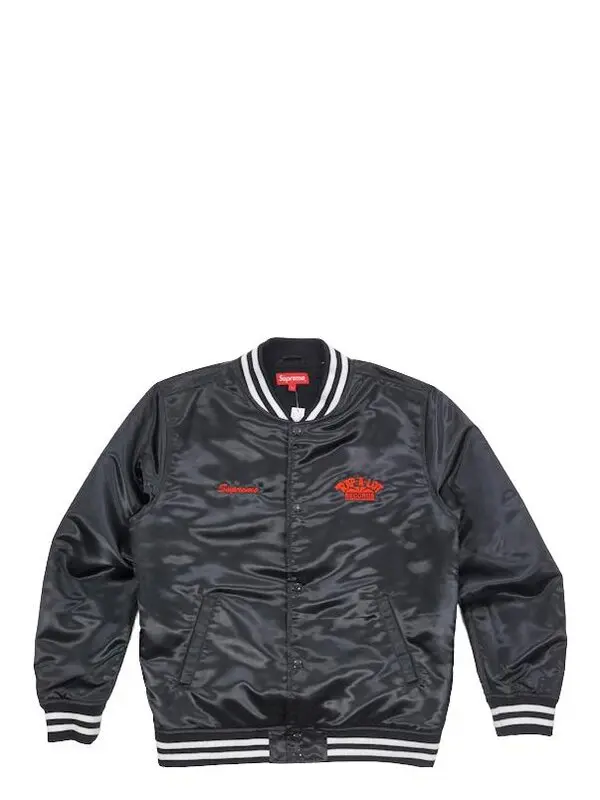 Supreme Rap A Lot Records Satin Club Jacket - Black