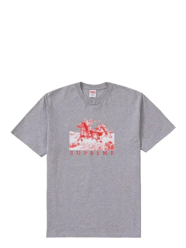 Supreme Riders Tee Shirt - Heather Grey