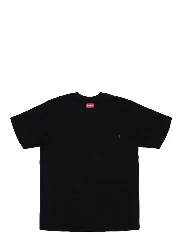 Supreme Short Sleeve Pocket Tee Shirt - Black