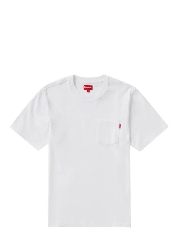 Supreme Short Sleeve Pocket Tee Shirt - White