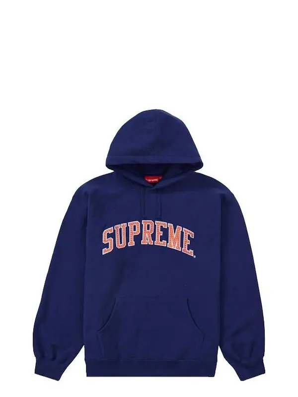 Supreme Stars Arc Hooded Sweatshirt - Dark Royal