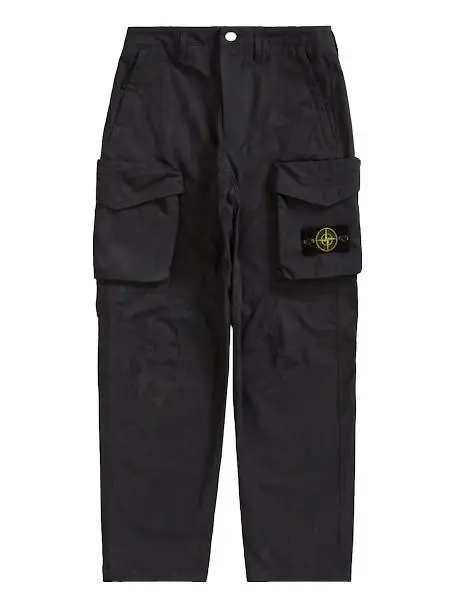 Supreme Stone Island Reactive Ice Camo Ripstop Cargo Pant - Black