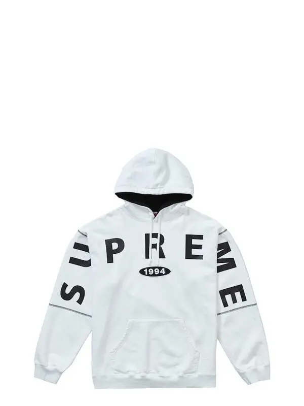 Supreme Spread Logo Hooded Sweatshirt - White